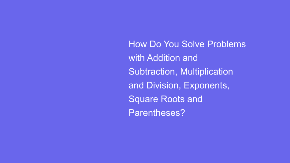 PEMDAS | House of Math