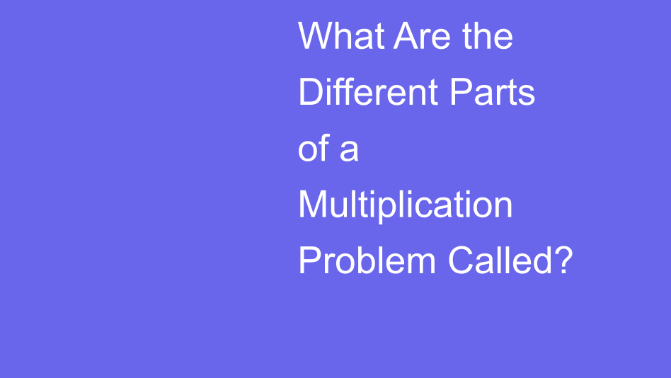 Multiplication Terms | House of Math