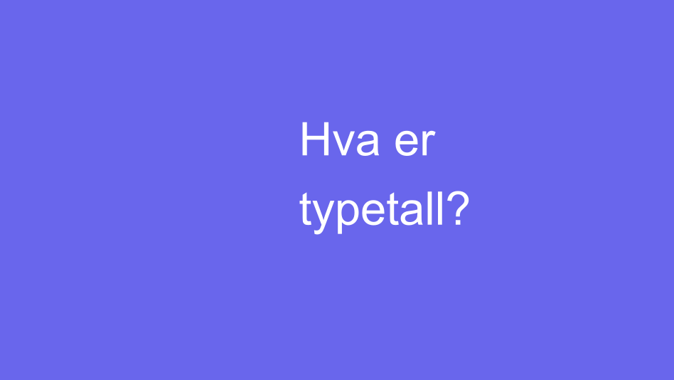 Hva er typetall? | House of Math
