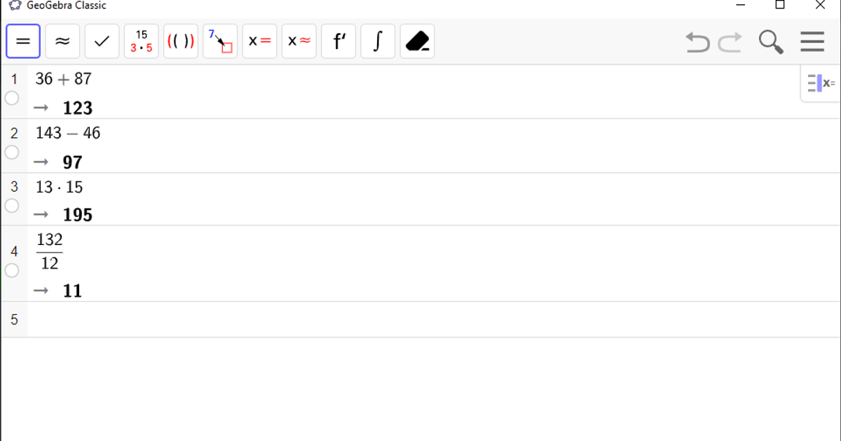 How to Use the CAS Calculator in GeoGebra