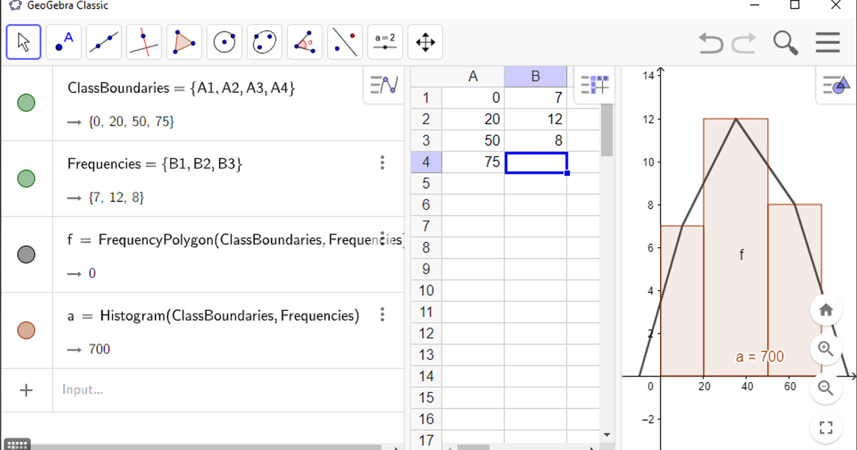 How To Make A Histogram With Geogebra