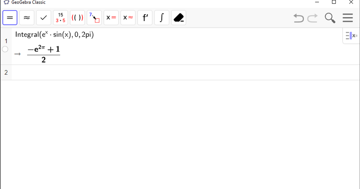 How to Use Integral in GeoGebra