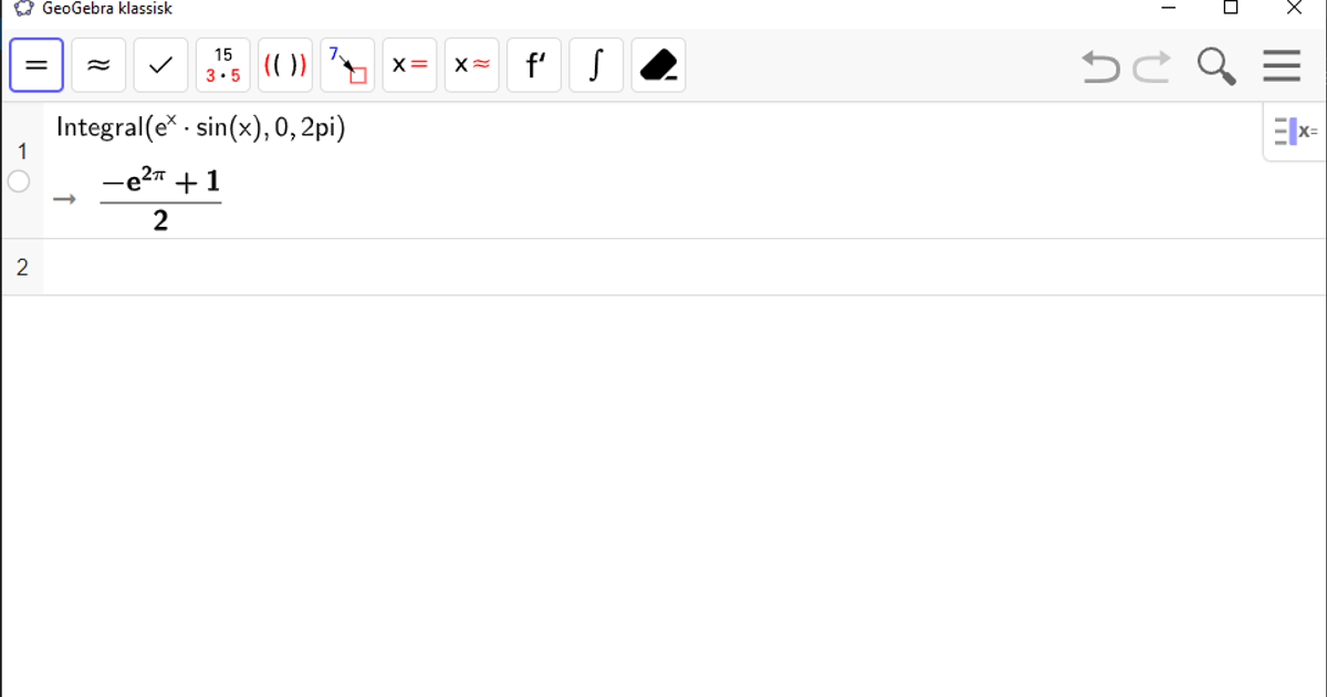 Hvordan regne ut integraler med GeoGebra