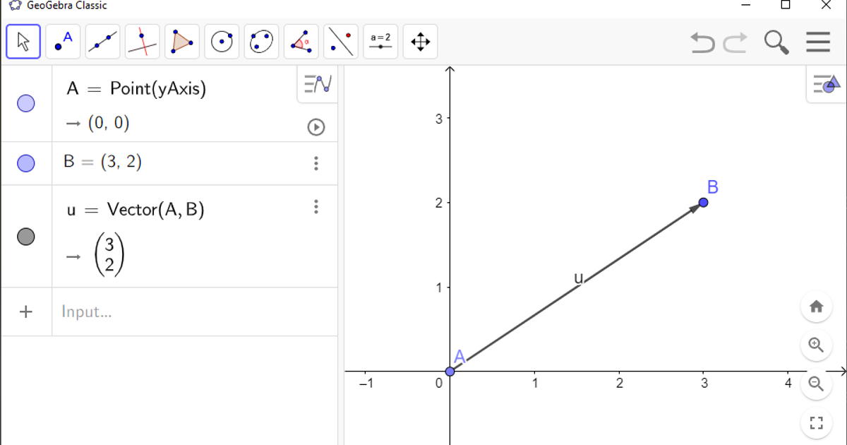 How to Graph a Position Vector in GeoGebra