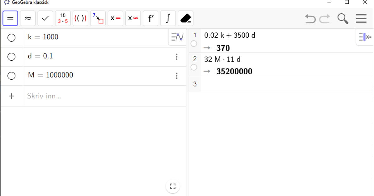Hvordan bruke prefikser i GeoGebra
