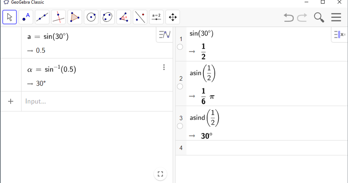 How To Use Trigonometric Functions In Geogebra